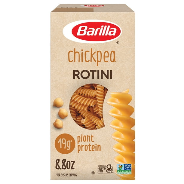 Barilla Gluten Free Chickpea Rotini Plant Based Pasta, 8.8 oz - Walmart.com