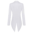 LiiYii Women's Vintage Swallowtail Jacket Open Front Long Sleeve Tuxedo ...