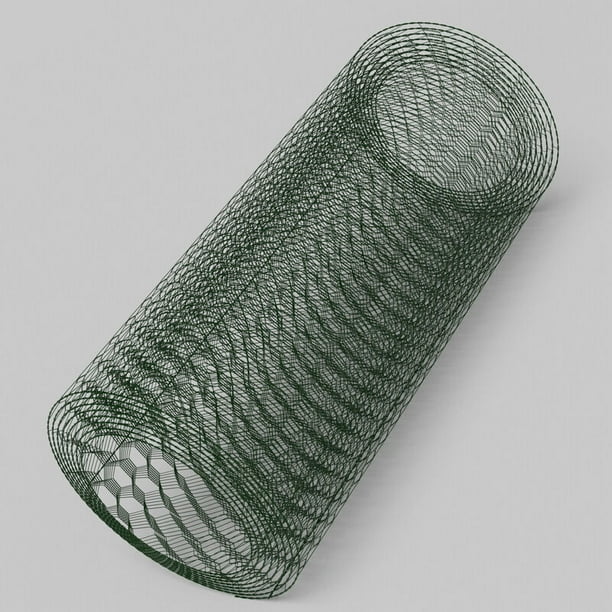 PVC Green Coated Green Chicken Rabbit Roll Wire Mesh Aviary Fencing 5M ...