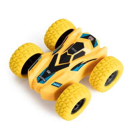 SAYFUT Inertia Toy Friction Powered Alloy Car-Pull Back Trucks Kids ...