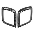 2pcs Front Dashboard Air Vent Wind Outlet Frame Cover Trim Carbon Fiber ...