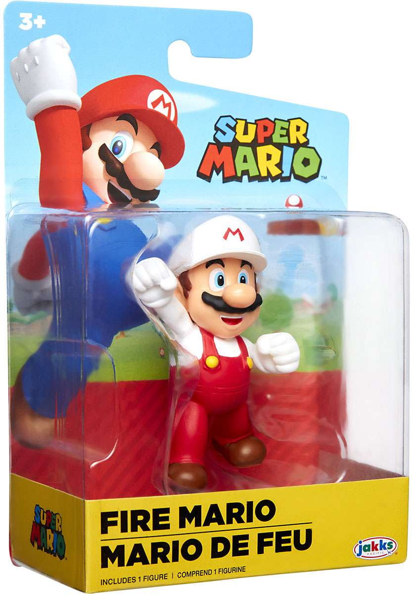 World of Nintendo Wave 19 Fire Mario Mini Figure (Fist Bump ) - Walmart.com