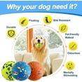 Dog Balls, Indestructible Tennis Balls for Dogs, Durable Bouncy Dog Toy ...