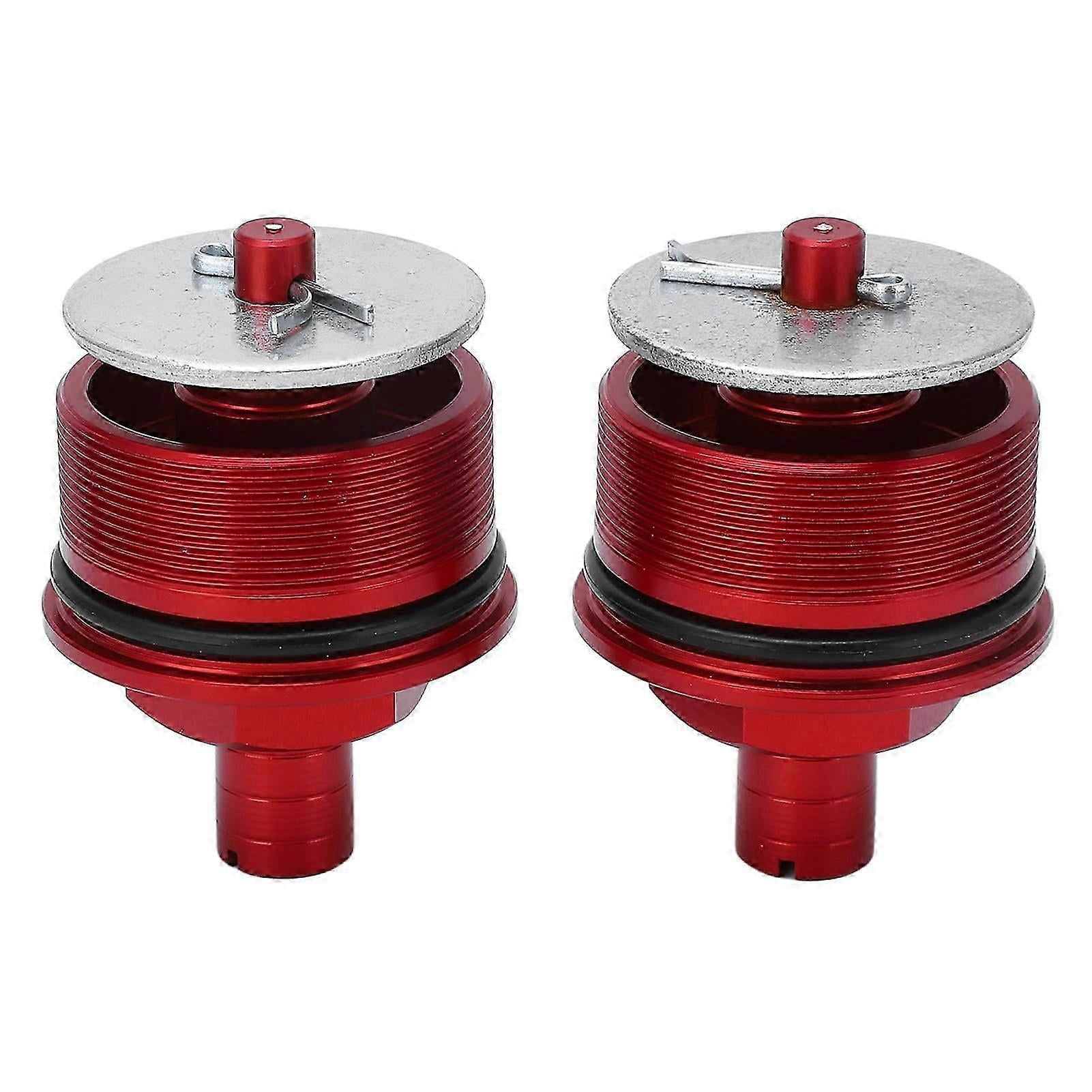 2 Pcs Preload Fork Cap Metal Front Shock Absorber Adjusters Tube Bolts ...