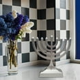 Rite Lite LED Lighted Silver Metallic Menorah - Electric, Battery ...