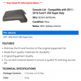 Console Lid - Compatible with 2011 - 2016 Ford F-350 Super Duty 2012 ...