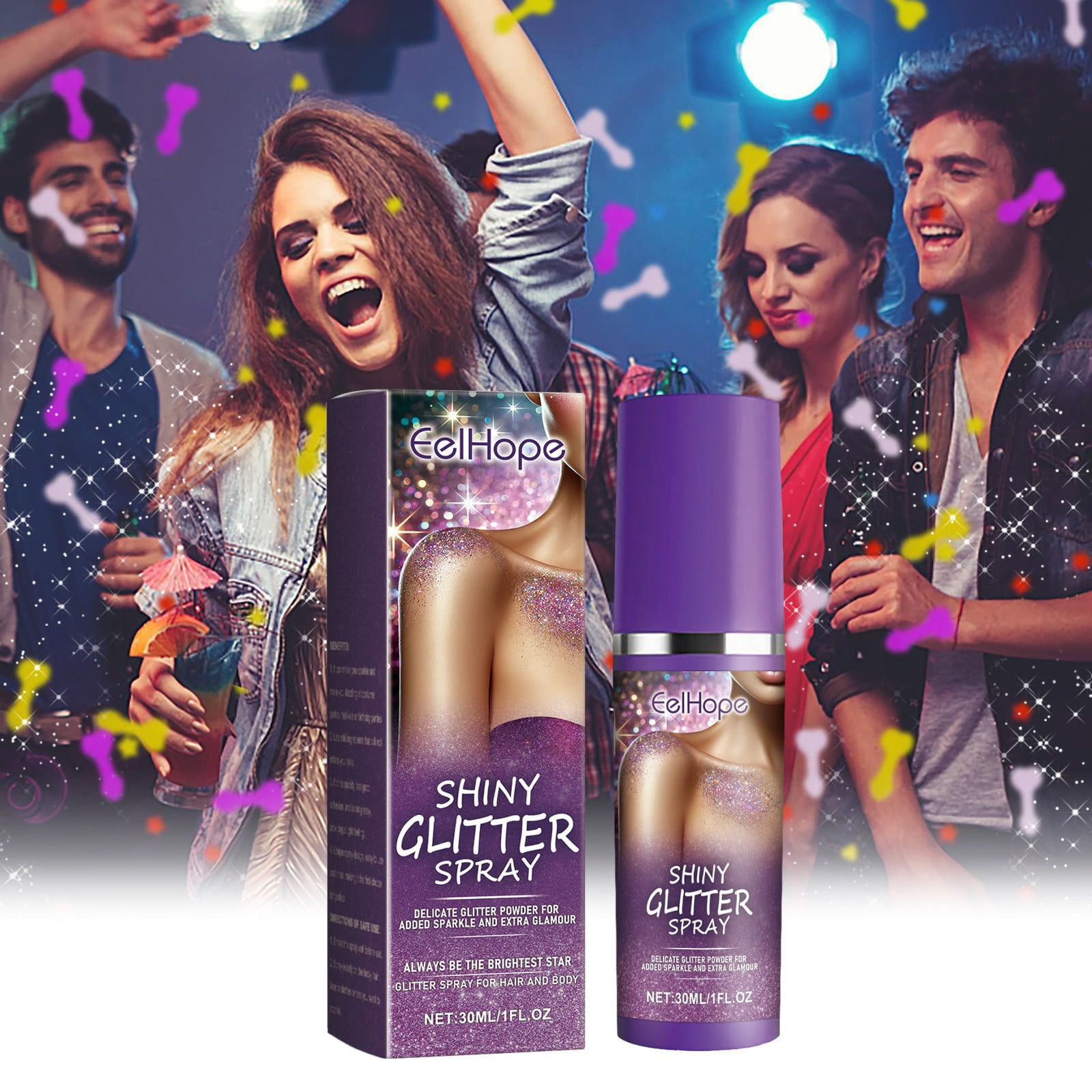 Click here for Fcbaudy Body Glitter Spray Hair Body Spray Highlig... prices