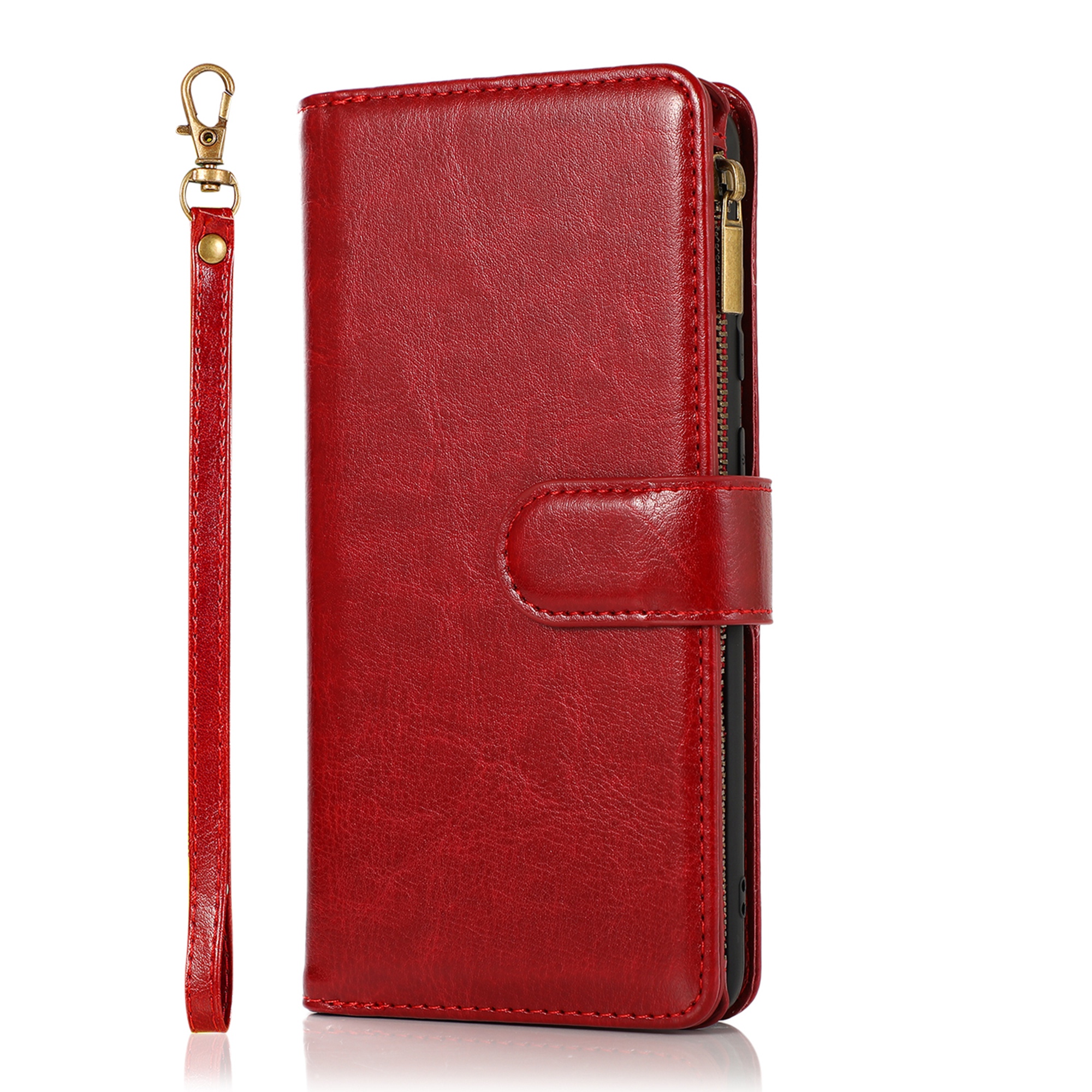Samsung Galaxy S20 FE Case, Dteck Zipper Purse PU Leather Folio Magnetic Wallet Credit Card Slot ...