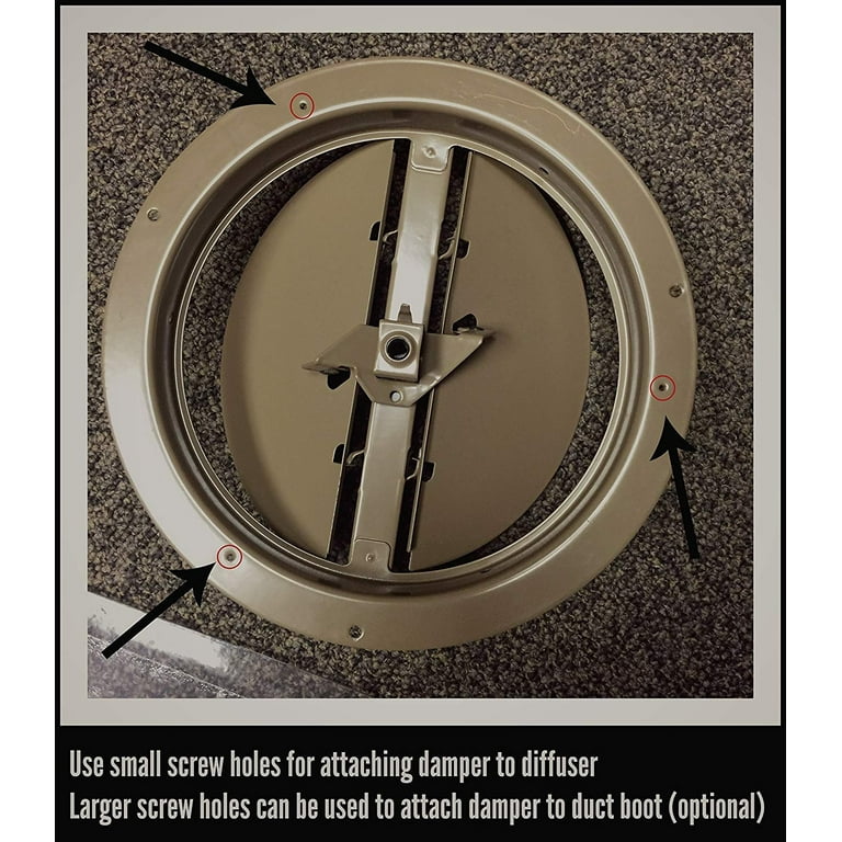 6 Inch Ceiling Diffuser With Damper | Shelly Lighting