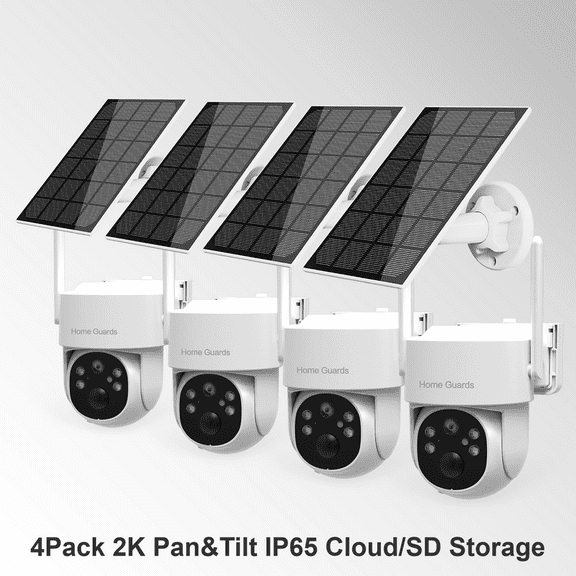 Homeguards WIFI6 Wireless Security Camera System 2K PTZ AI Motion ...