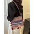 Boho Purses for Women, Large Capacity Korean Style Denim Tassel Casual ...