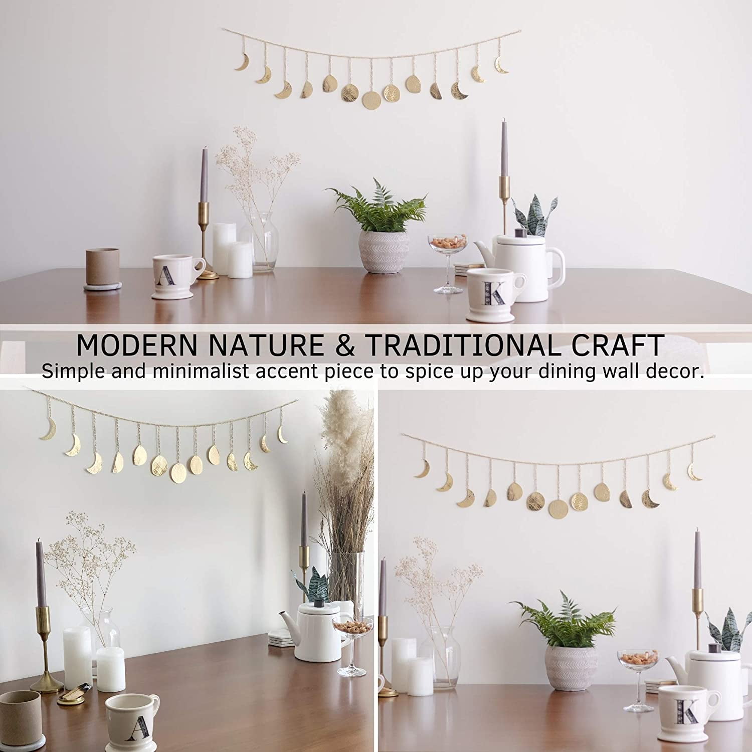 Click here for Xiang Wall Hanging Handmade Hammered Metal 13 Moon... prices