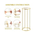 3Pcs Cylinder Stands For Party Gold Metal Cylinder Display Holder Cake ...