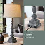 Oneach 27.25" Retro Table Lamp Set of 2 with 2 USB Ports Resin ...