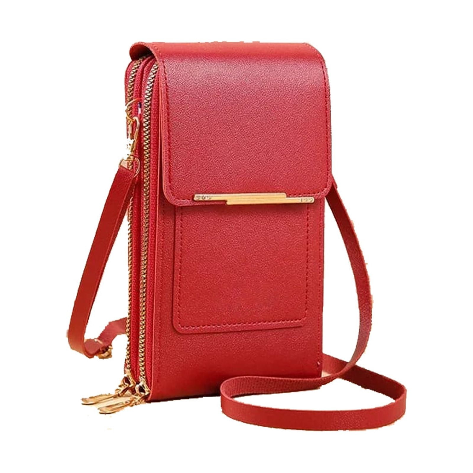 Herrnalise Small Leather Crossbody Cell Phone Purse for Women ...