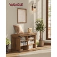 VASAGLE Shoe Storage Bench with Removable Cushion, Shoe Rack with ...