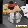 Ashtray Stainless Steel Cigarette Ashtray Ash Tray for Cigarettes 2 ...