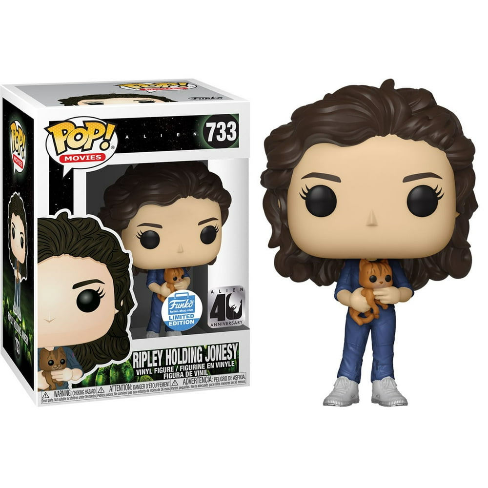 Alien Funko POP! Movies Ripley Holding Jonesy Vinyl Figure - Walmart ...