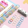 10/ 15 / 30 Pcs Loose Rings Multi-Color Binder Rings Flexible Plastic ...
