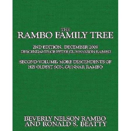 The Rambo Family Tree: More Descendants of Gunnar Rambo, Oldest Son of ...