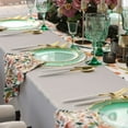 Exquisite Tinted Plates 40-Piece Party Set - Mint Gold Rim, 7.5" and 10 ...