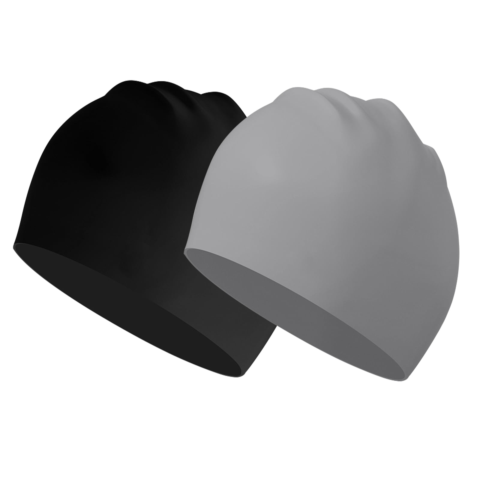YOOSMATIC Swim Cap,2 Pack 3D Ergonomic Design Swim Cap for Long Hair ...