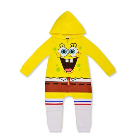 Nickelodeon’s Spongebob Squarepants Long Sleeve Coverall Bodysuit ...