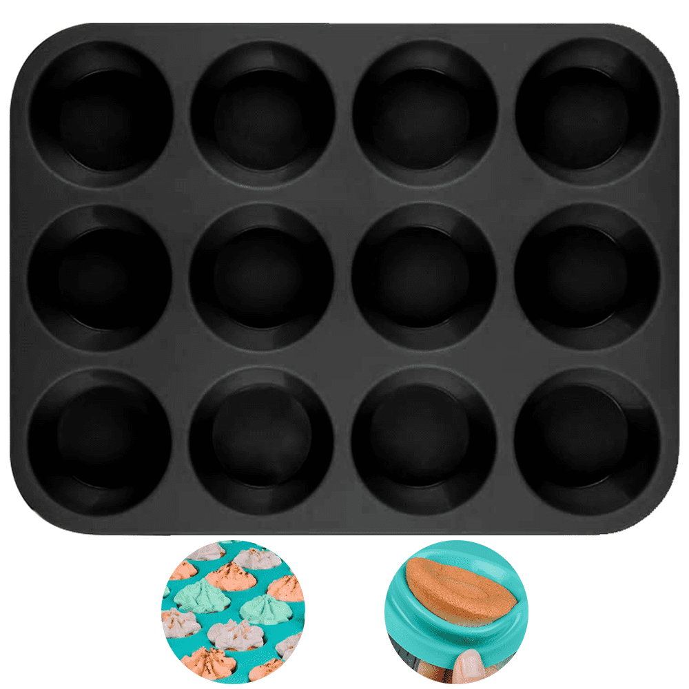 Click here for Kairui Silicone Muffin Tin For 12 Muffins Non-Stic... prices