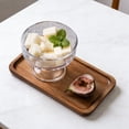 CMrtew Square Rounded Corner Wooden Tray for Tea Ceremony, Sushi ...