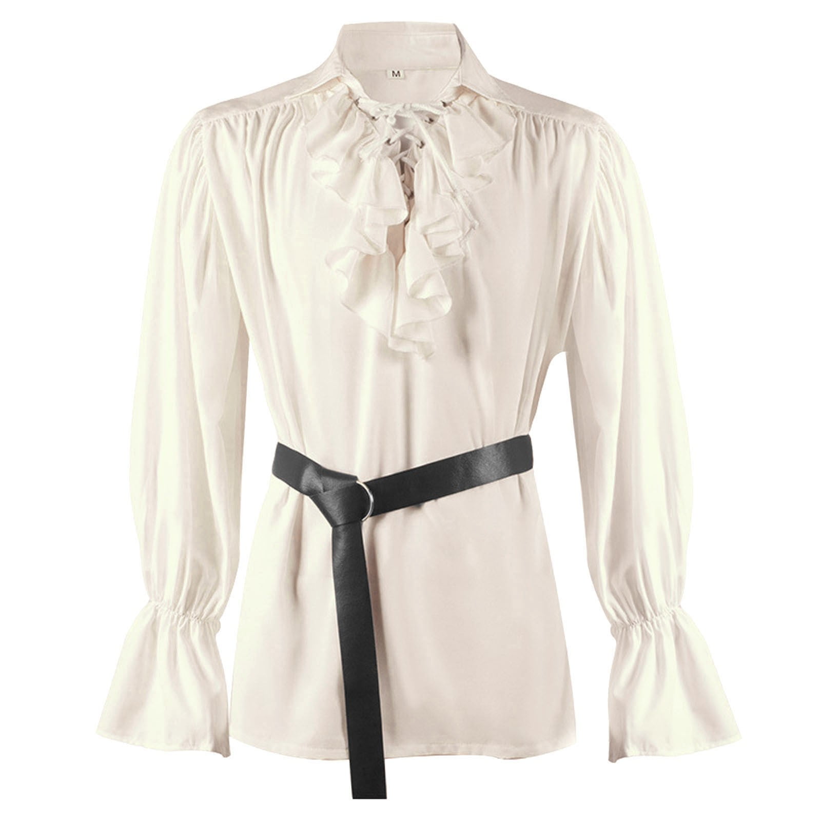 Click here for Wyzesi Black Shirt For Boys Mens Mens Lace Up Puff... prices