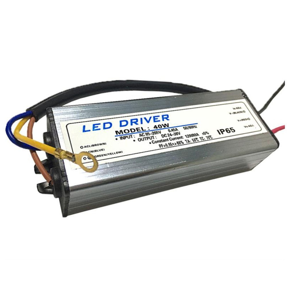 LED Driver 40W (1200MA) Power Supply Floodlight LED Transformer IP66 ...
