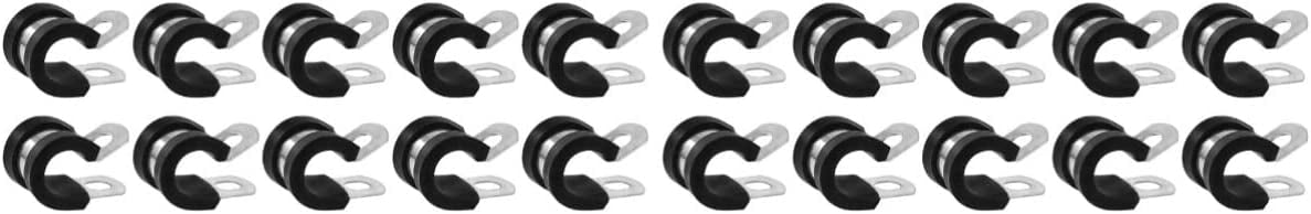 20 pcs Home Fastener Clamp- Strips Clips Insulated Clamps Mm Stainless ...