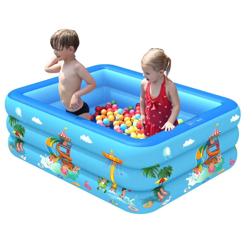 Travelwant 3 Rings Kiddie Pool for Toddler,，Kids Swimming Pool ...
