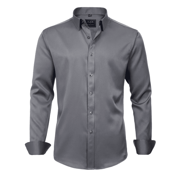 Alimens & Gentle Long Sleeve Stretch Dress Shirt Button Down Shirts for ...