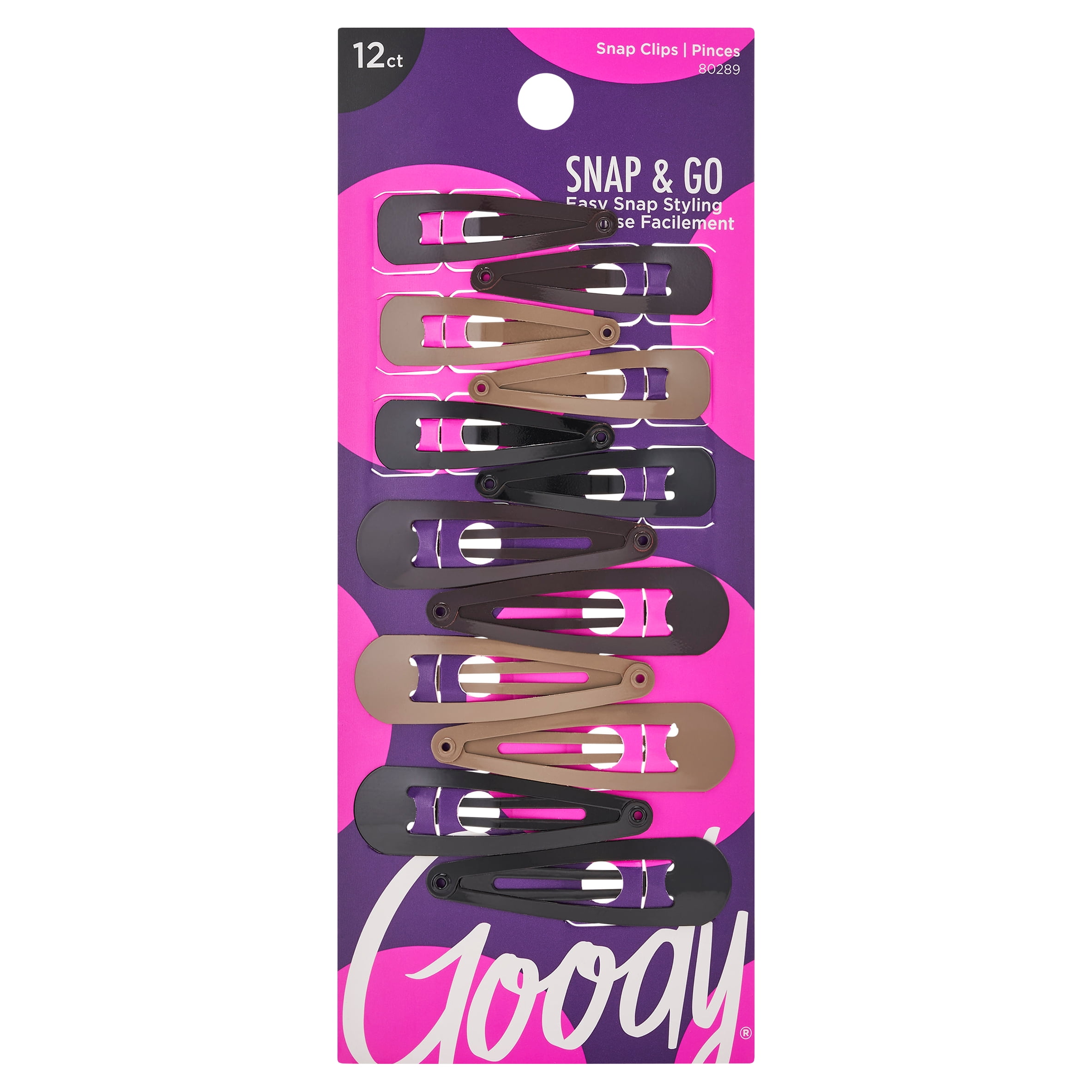 Goody Jalen Snap Clips, 12 count - Walmart.com