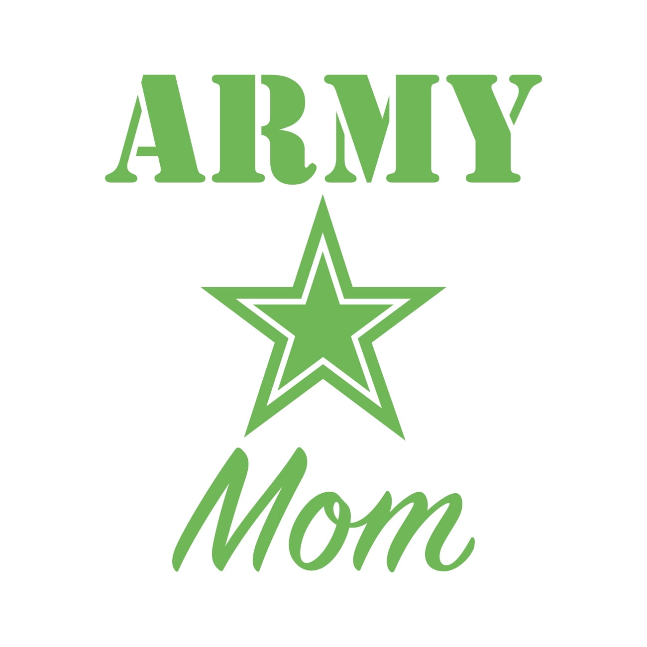 Army Mom Sticker Decal Die Cut - Self Adhesive Vinyl - Weatherproof ...