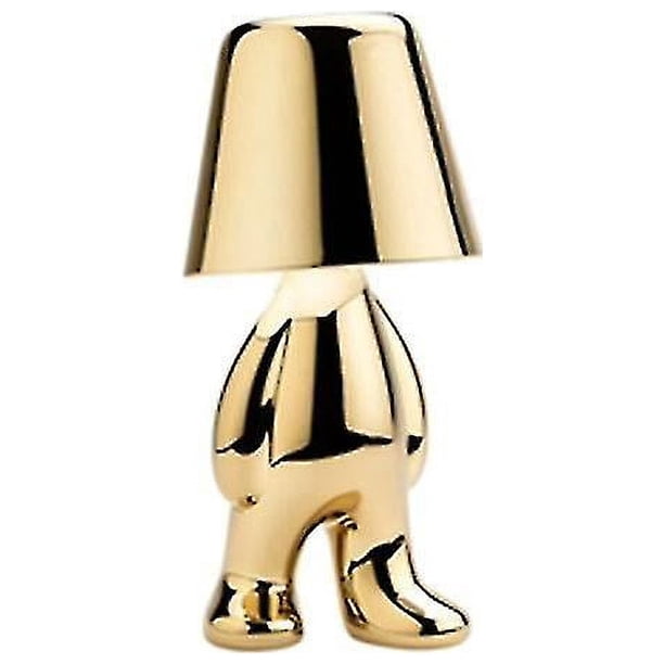 Italy Little Golden Man Table Lamp Resin Led Night Light Coffee Bar ...