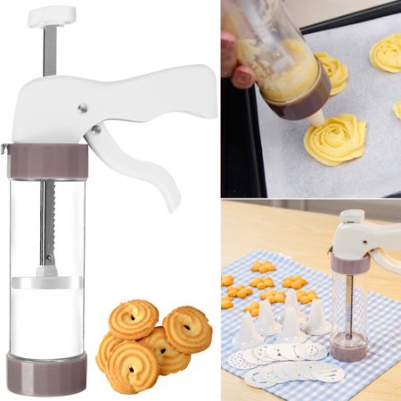 AAOMASSR Cookie Press Machine with 13 Cookie Discs and 6 Icing Nozzles ...