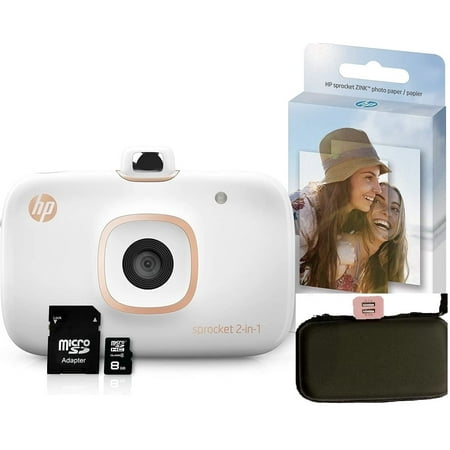 ZMLEVE Sprocket 2-in-1 Instant Camera & Pocket Photo Printer Bundle,8GB ...