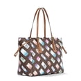 Michael Kors Women's Voyager Large Printed Signature Logo Tote Bag ...