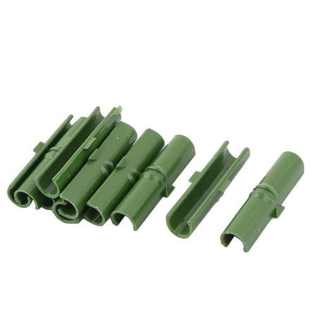 Greenhouse Plastic Film Fixing Pipe Snap Clamp Dark Green 10mm Inner ...