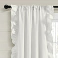 Lush Decor Farmhouse Reyna Ruffle Window Curtain Panels Neutral 54x84 ...