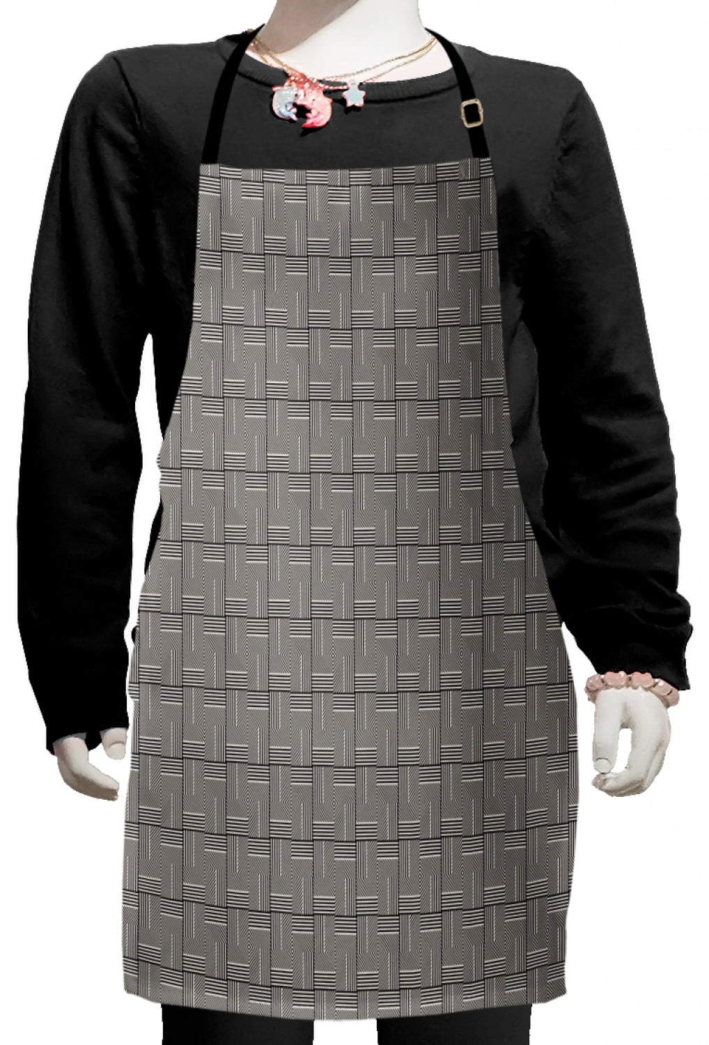 Abstract Kids Apron, Minimal Geometric Vertical and Horizontal Tiles ...