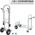 2 in 1 Aluminum Hand Truck, Industrial Convertible Hand Truck and Dolly ...
