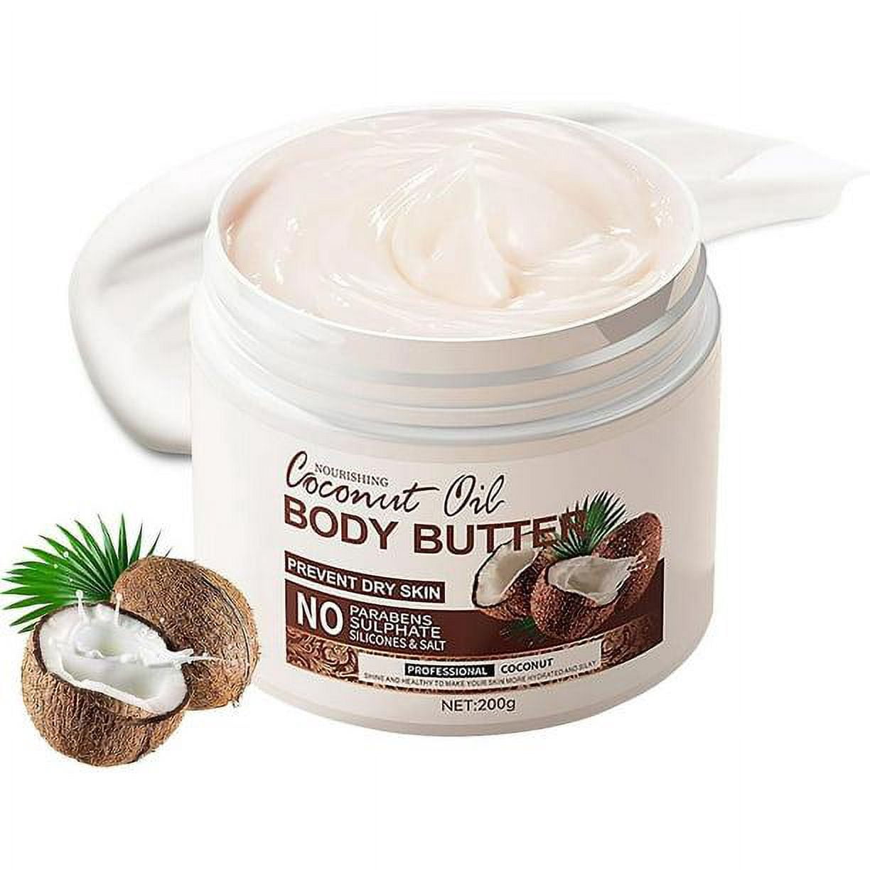 Manteca corporal de coco para piel seca, humectante corporal para el ...
