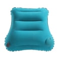 16.93x15.35in PVC Flocking Inflatable Lumbar Pillow, One Press ...