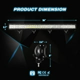 Nilight 70006C-A 36-Inch 234W LED Light Bar Combo, 78 x 3W High ...