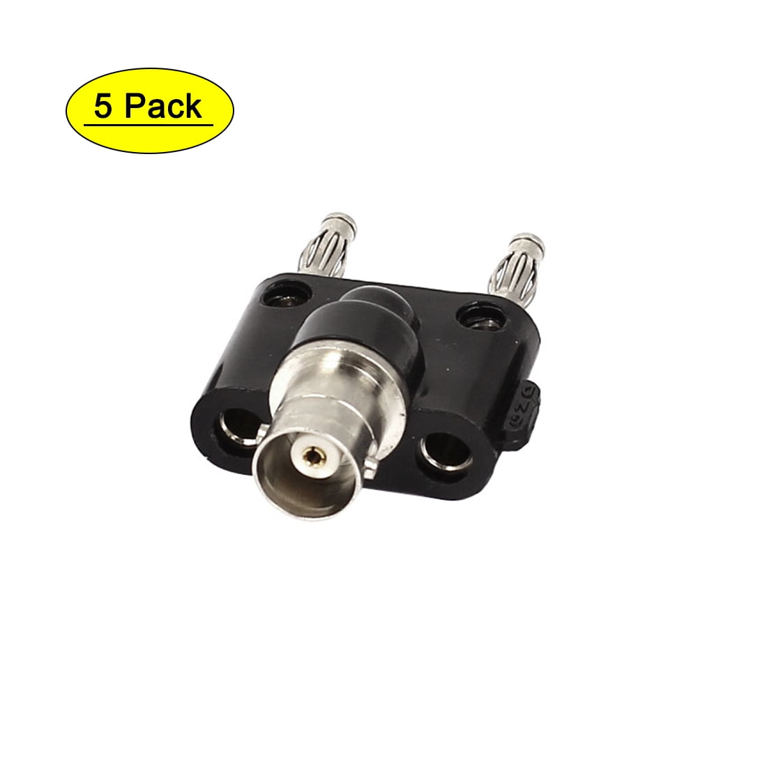 5PCS BNC Female Jack to Dual Stacking Banana Male Plug Connector ...