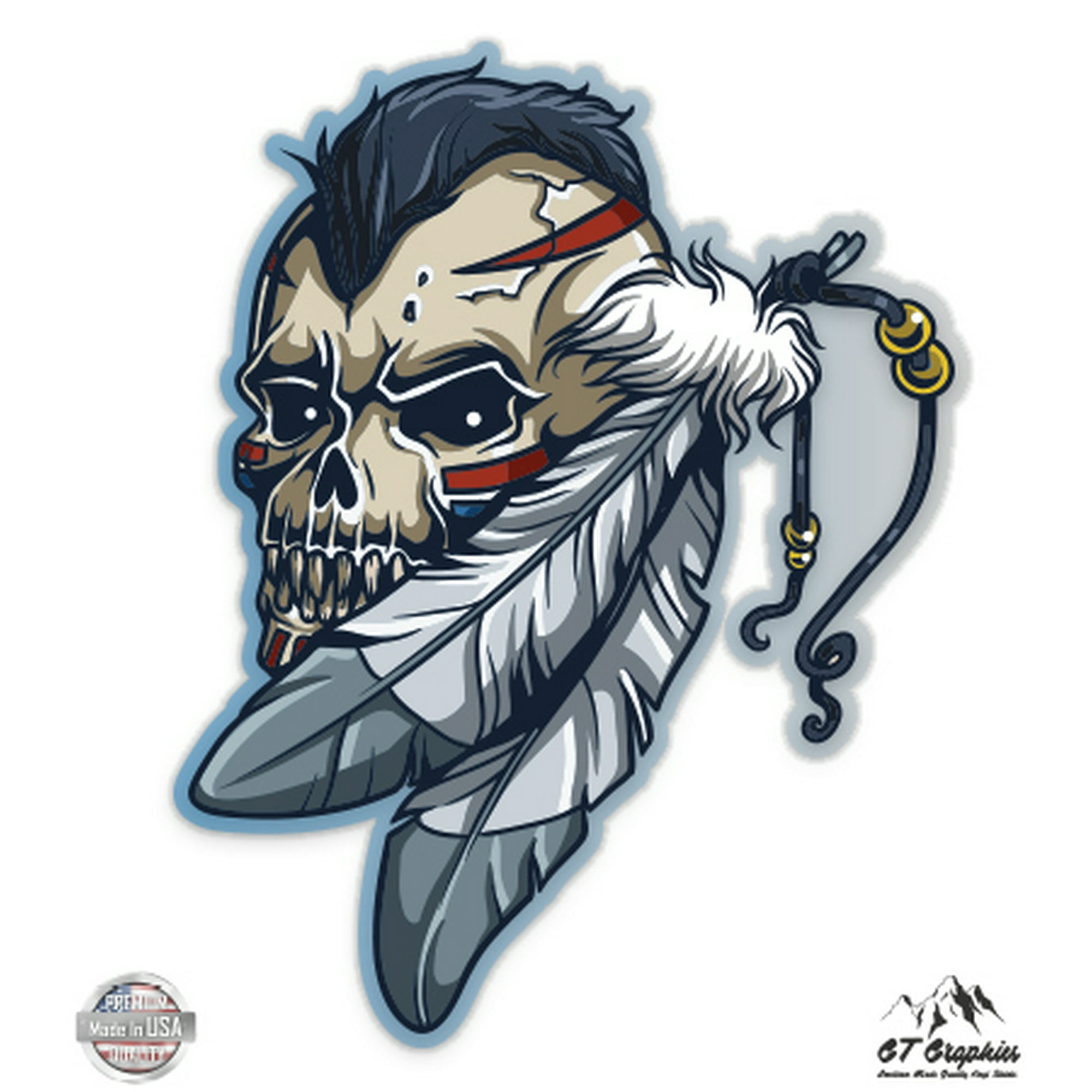 Native American Skull Tattoo Designs