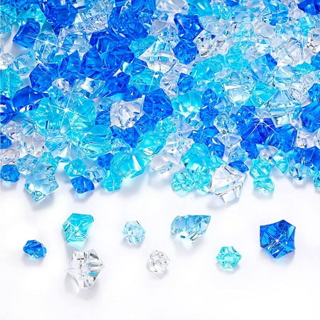 360 Pieces Plastic Fake Ice Diamonds, Acrylic Fake Ice Fake Ice Cubes ...